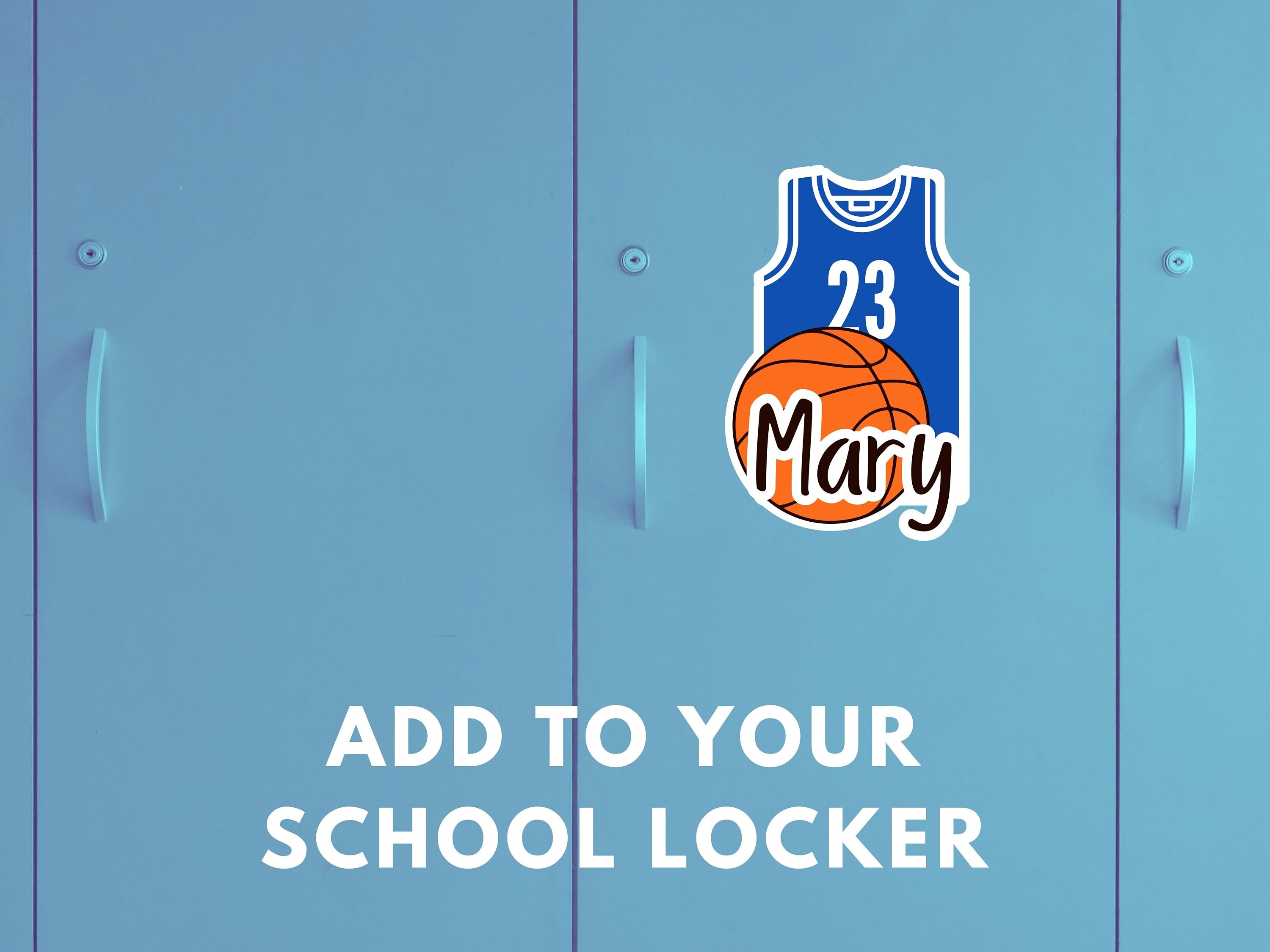 Editable Basketball Locker Printable Cutout Door Sign Locker Decoration ...