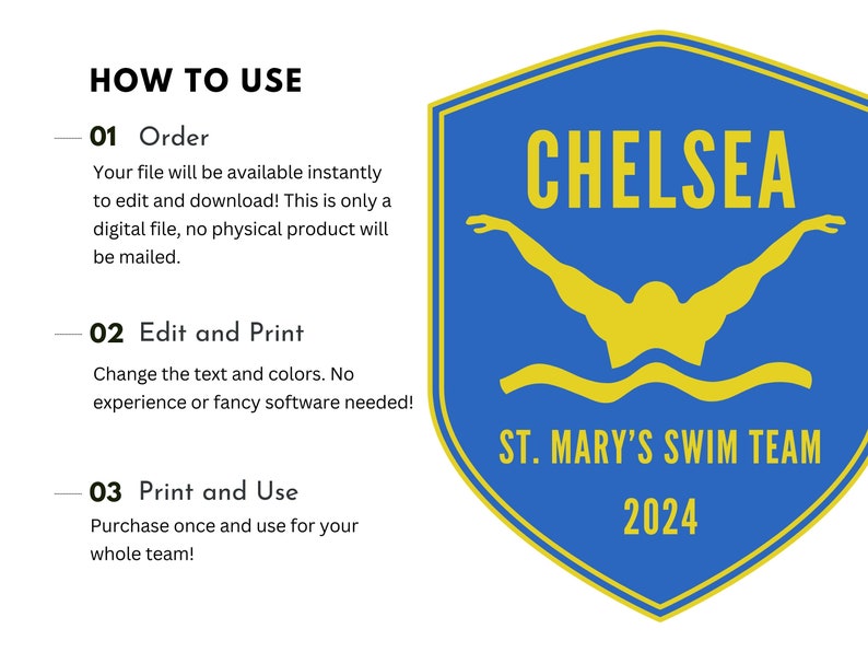 Swim Locker Sign, Editable Canva Team Decoration Swim Team Mom Swimming ...