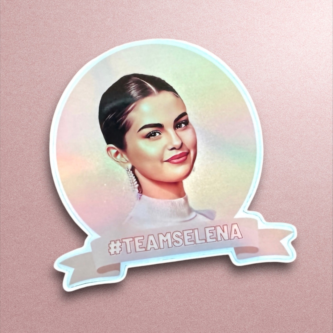 Team Selena Gomez Sticker: Holographic Vinyl, Waterproof (2.7 Inch) - Etsy
