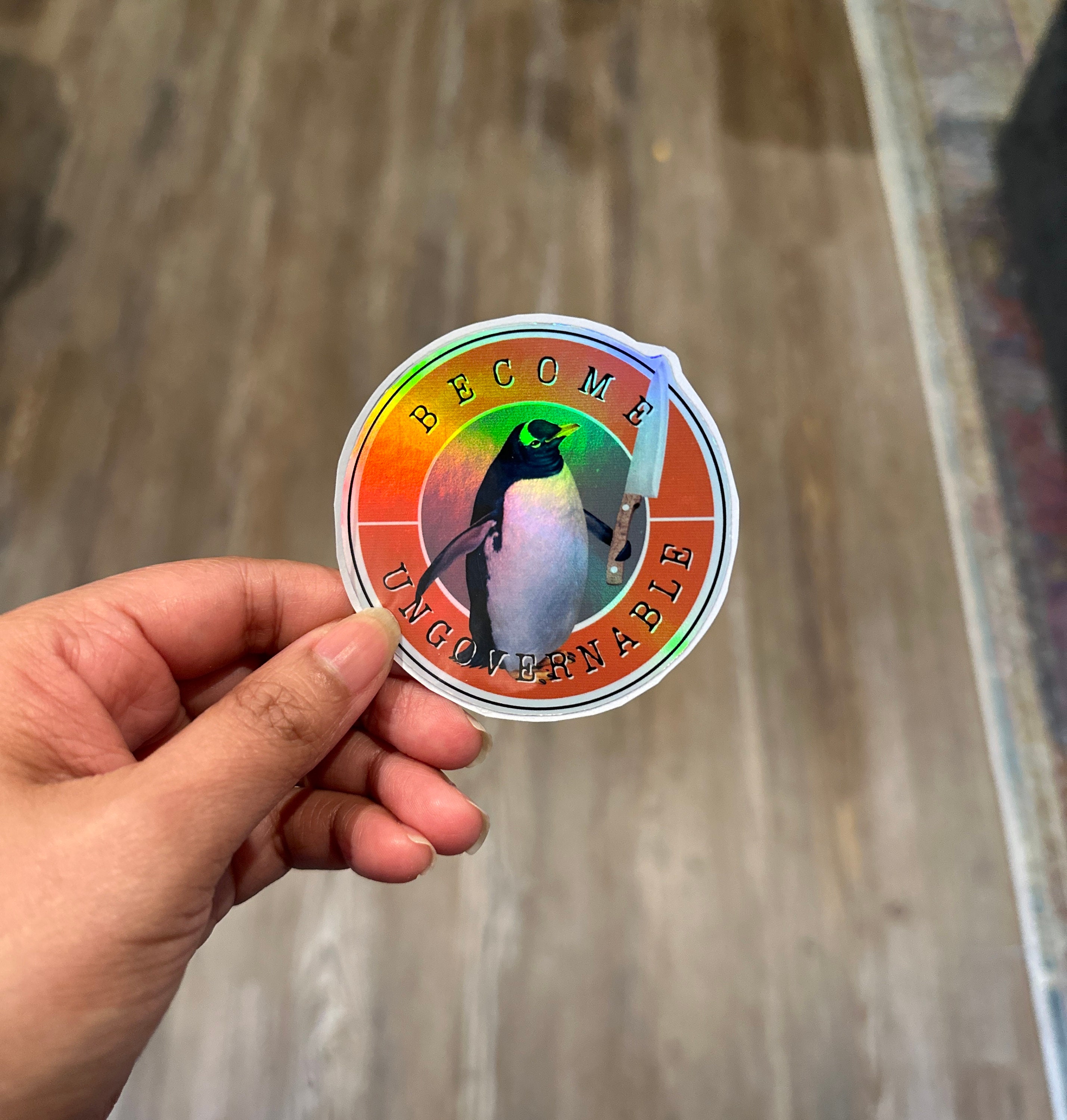 Become Ungovernable Sticker Holographic Anarchist Sticker - Etsy