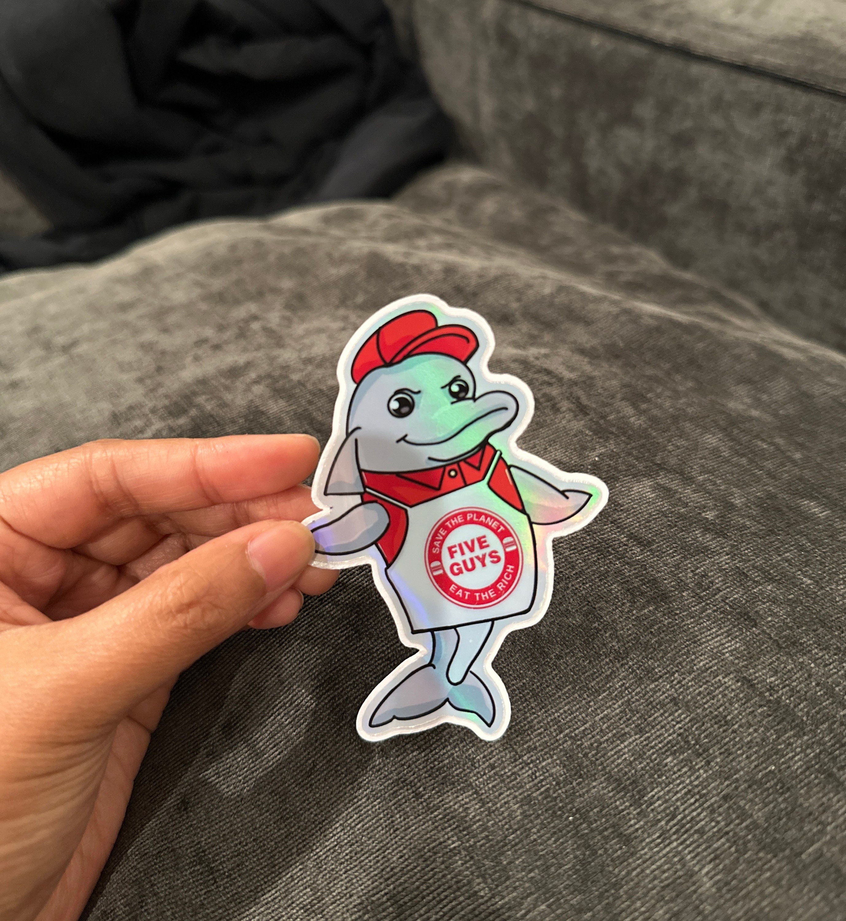 Orca Five Guys Sticker Team Orca Holographic Sticker - Etsy