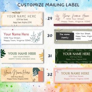 Custom Return Address Labels: 60 Waterproof Mail Stickers - Etsy