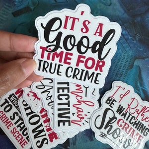 True Crime, Sticker Pack, True Crime Stickers, True Crime Gifts ...