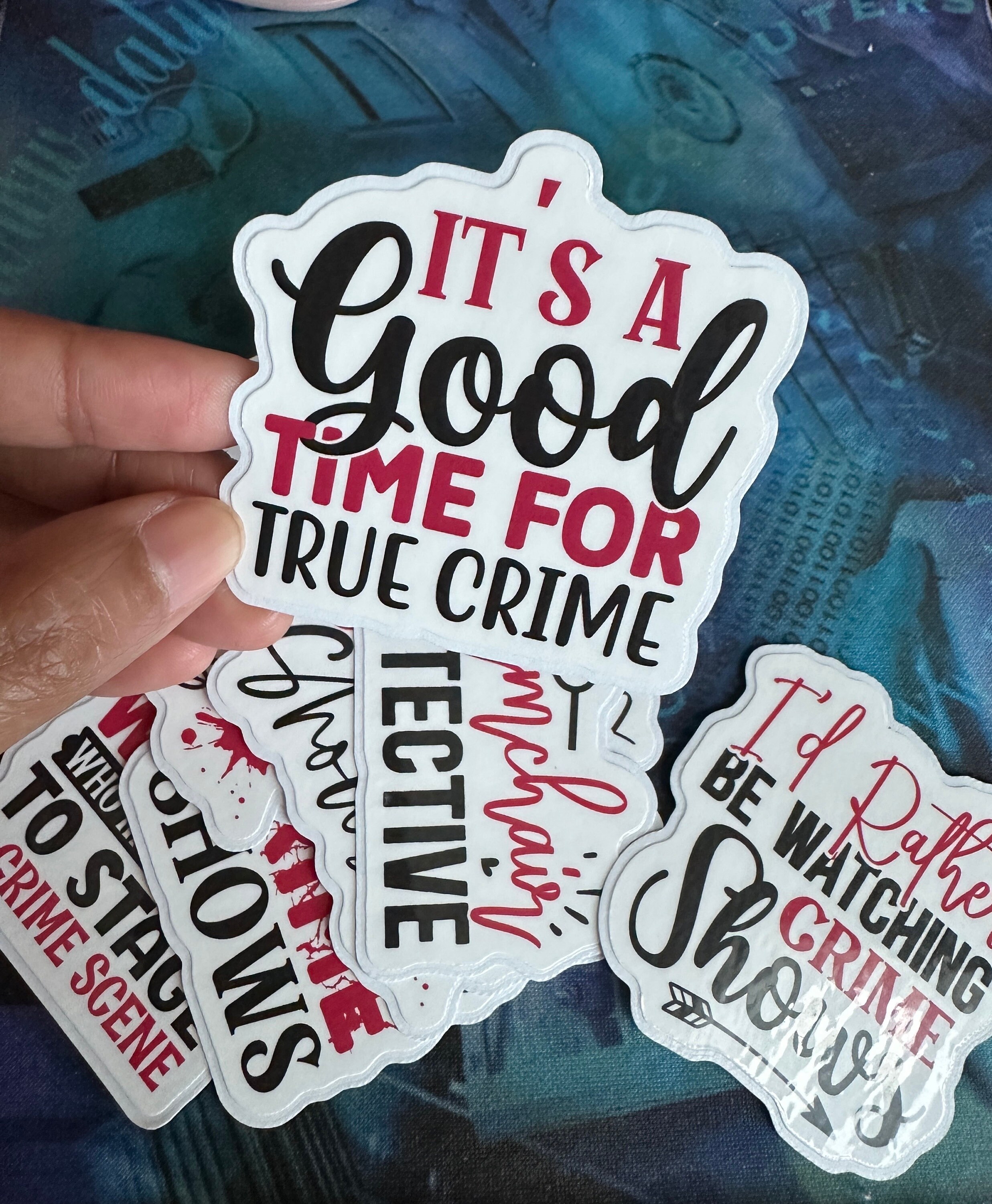 True Crime Sticker Pack True Crime Stickers True Crime - Etsy