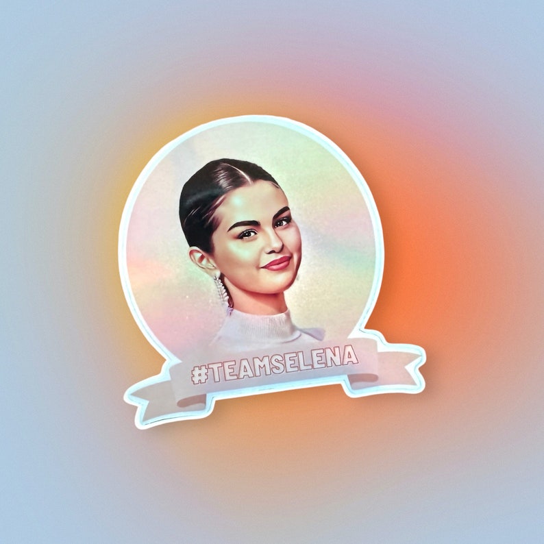 Team Selena Gomez Sticker: Holographic Vinyl, Waterproof (2.7 Inch) - Etsy