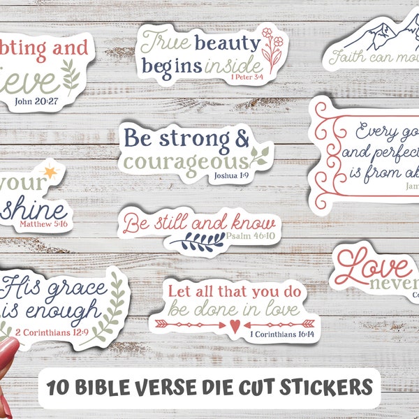 Christian Quotes Stickers - Etsy