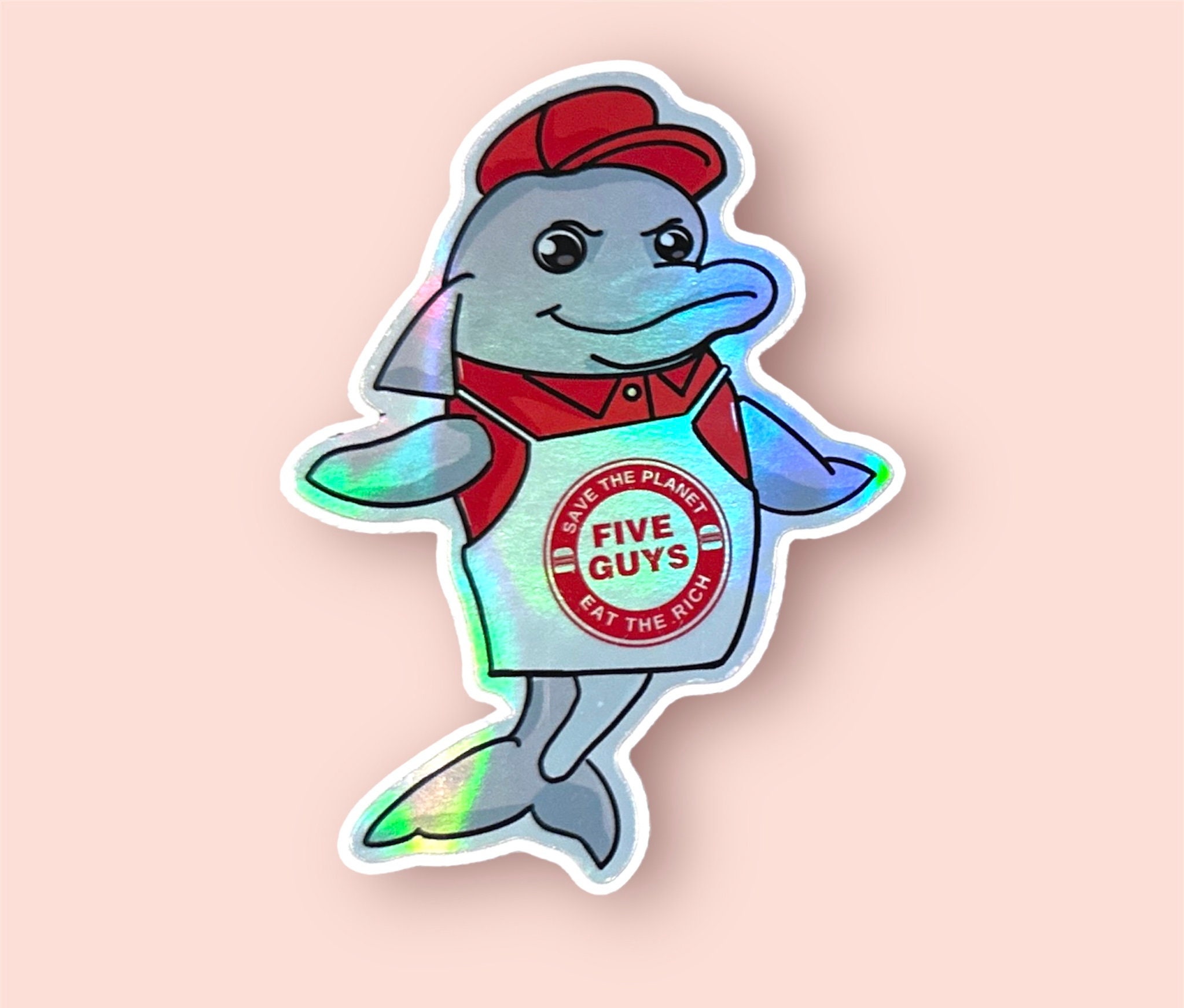 Orca Five Guys Sticker Team Orca Holographic Sticker - Etsy