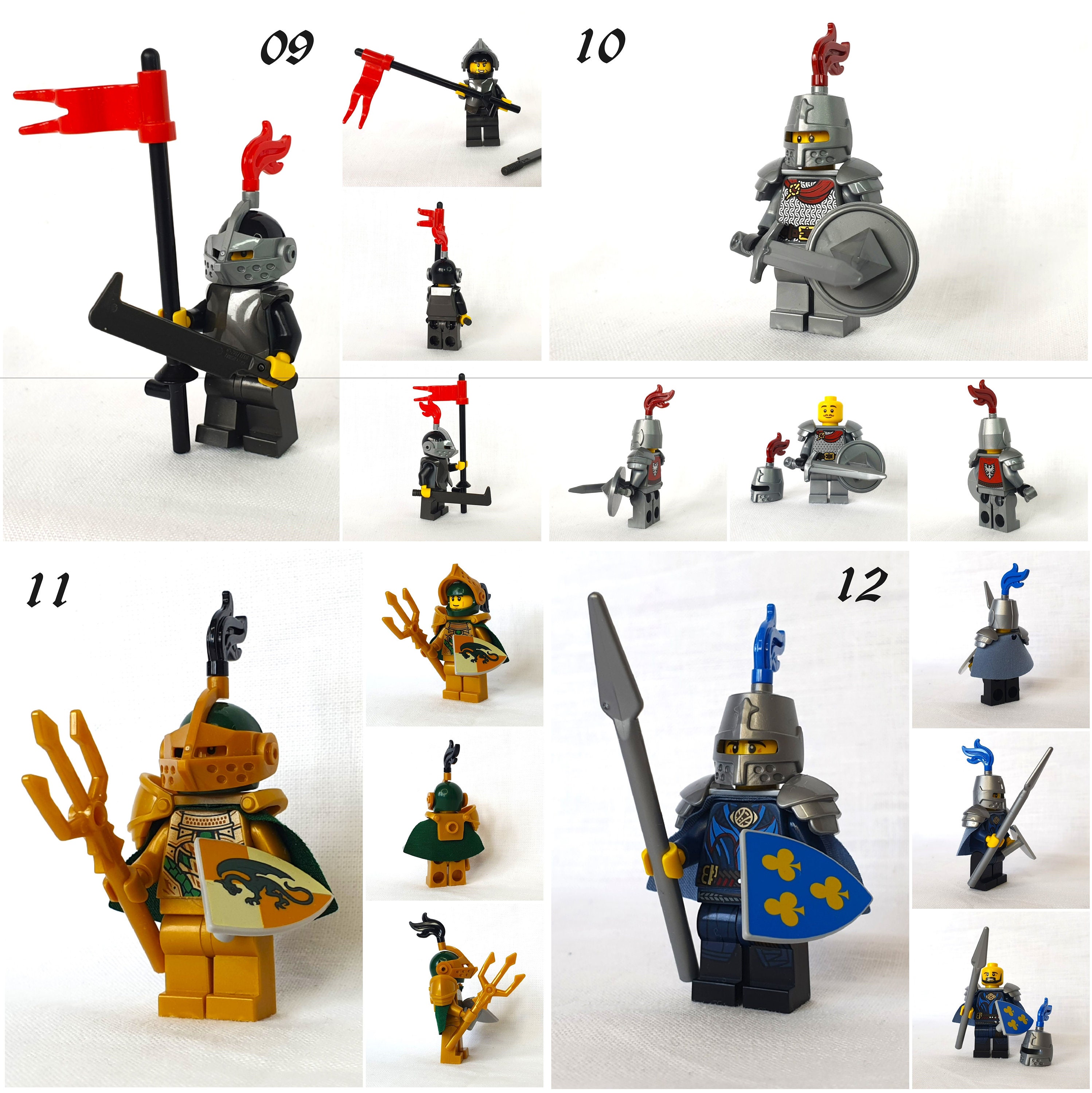 LEGO® Mercenaries Minifigures Moc Various Knights and Mercenary ...
