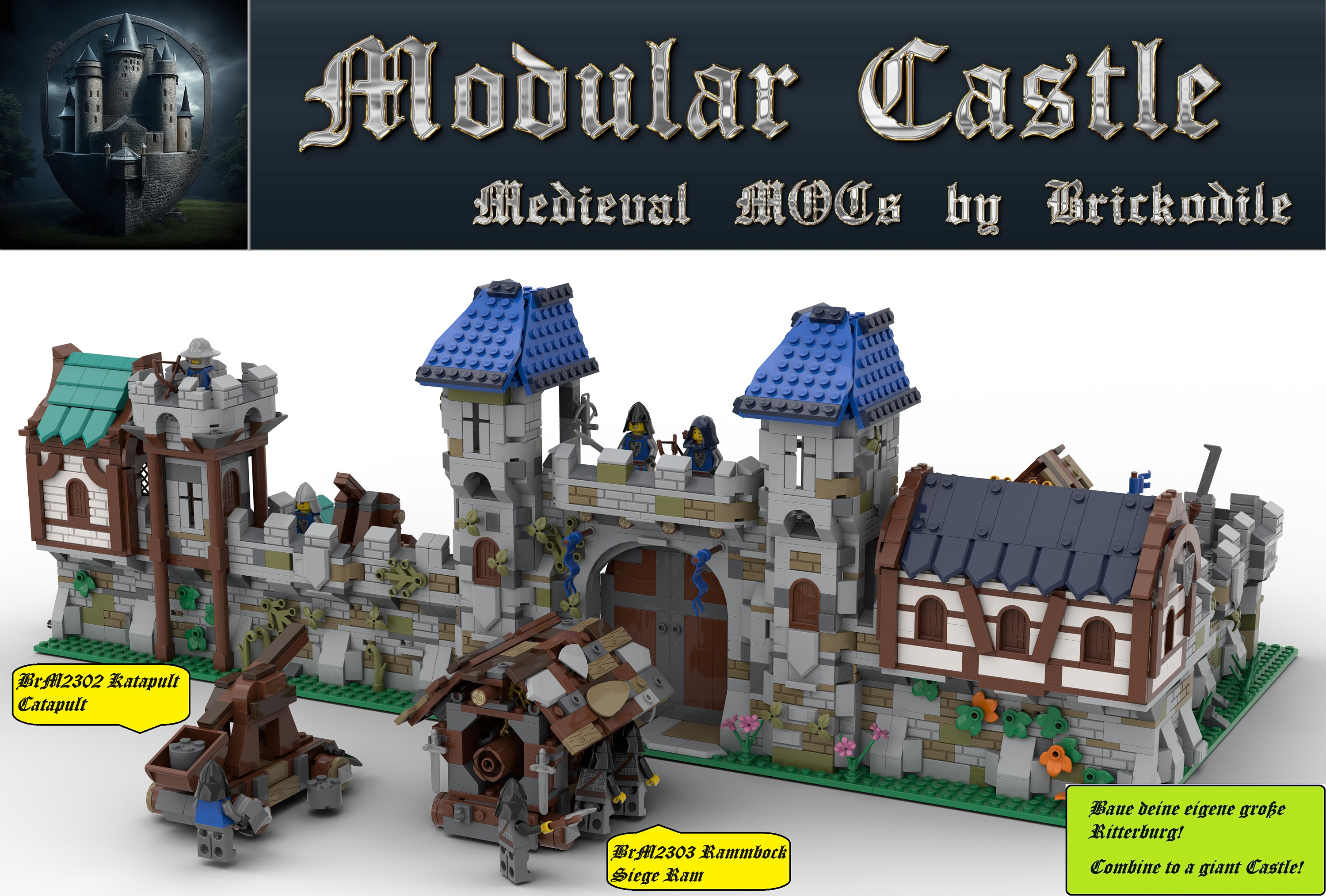 Shooting Range With Watchtower Made of LEGO® Parts MOC Castle/medieval ...
