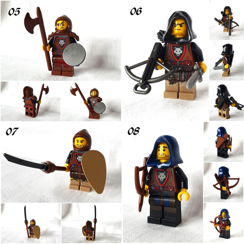 LEGO® Wolfpack Renegades Minifigure Moc - Various Knights and Wolf Gang ...
