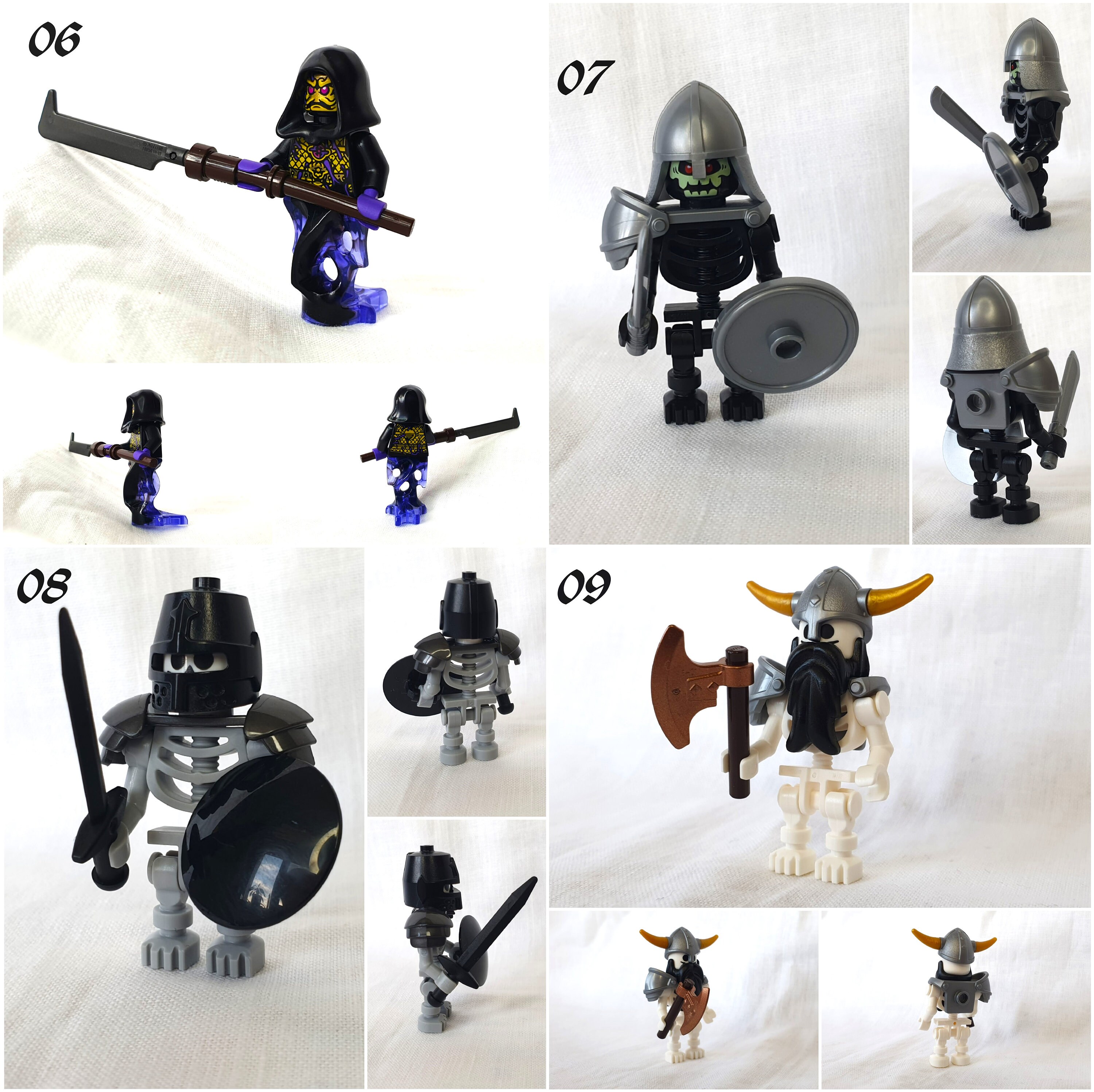 LEGO® Skeleton Knight Moc Various Knights and Medieval Minifigures to ...