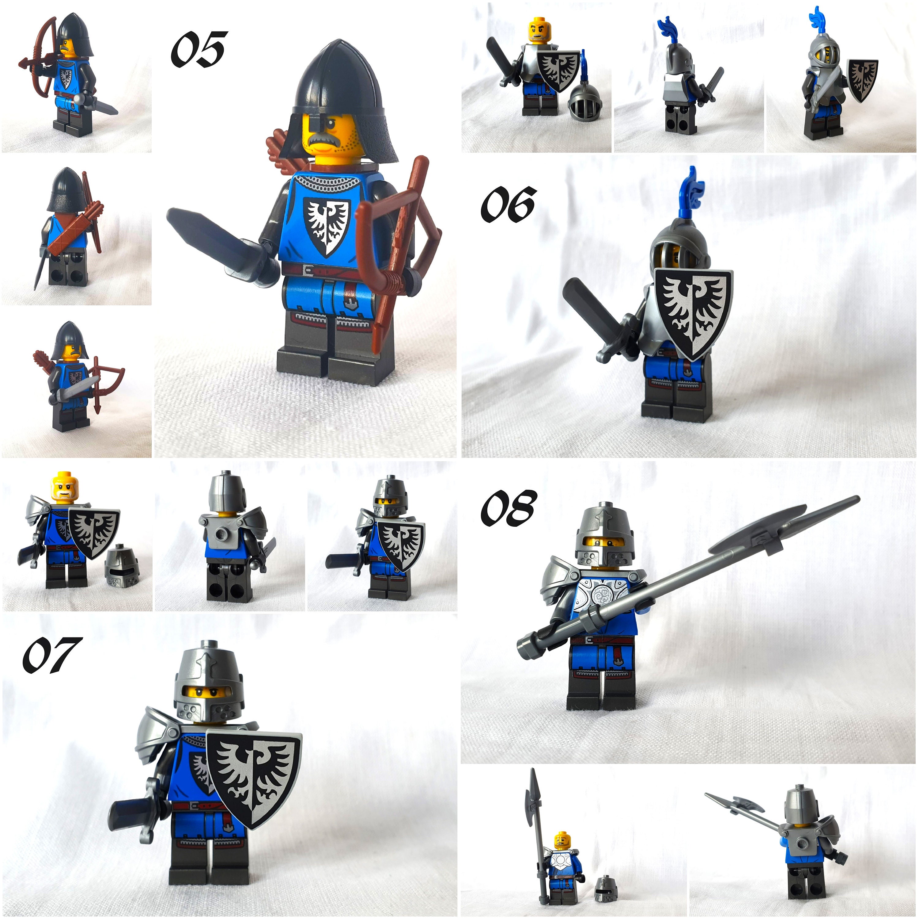 LEGO® Falkenritter Minifiguren Moc - Verschiedene Ritter Und Adel ...