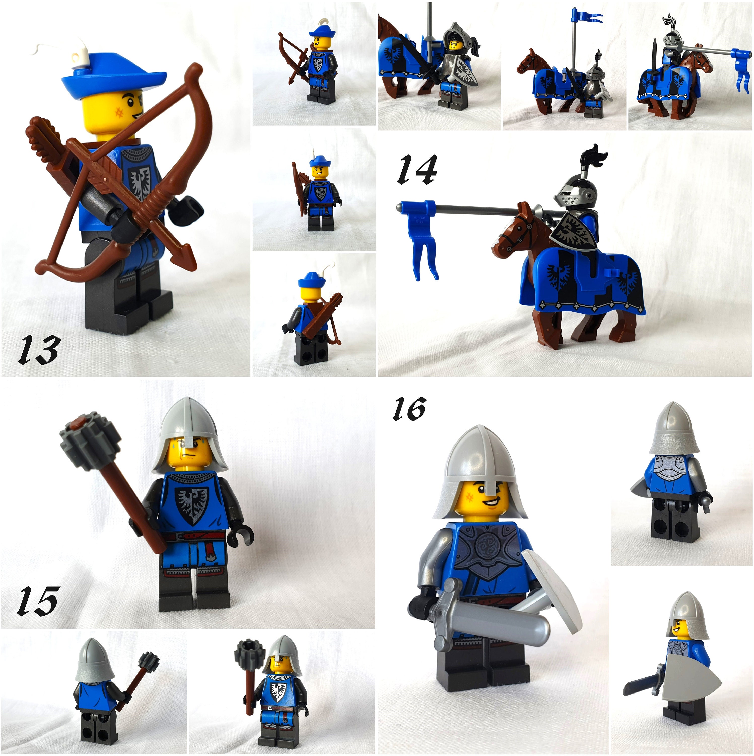 LEGO® Falkenritter Minifiguren Moc - Verschiedene Ritter Und Adel ...