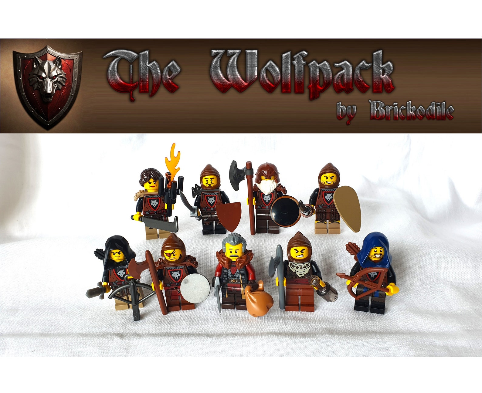 LEGO® Wolfpack Renegades Minifigure Moc - Various Knights and Wolf Pack ...