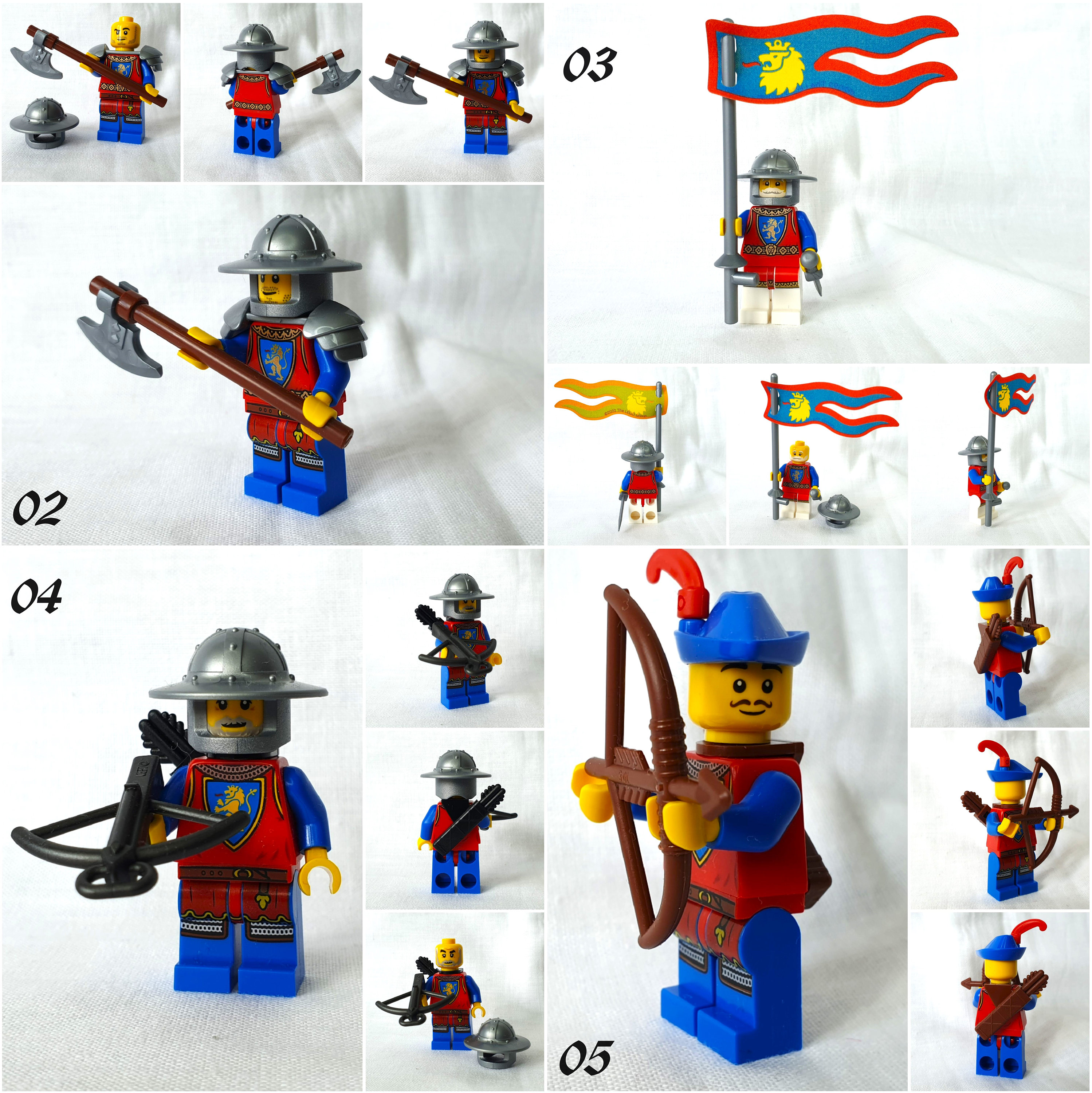 LEGO® Lion Knights Minifigures MOC - Various Knights and Noble ...