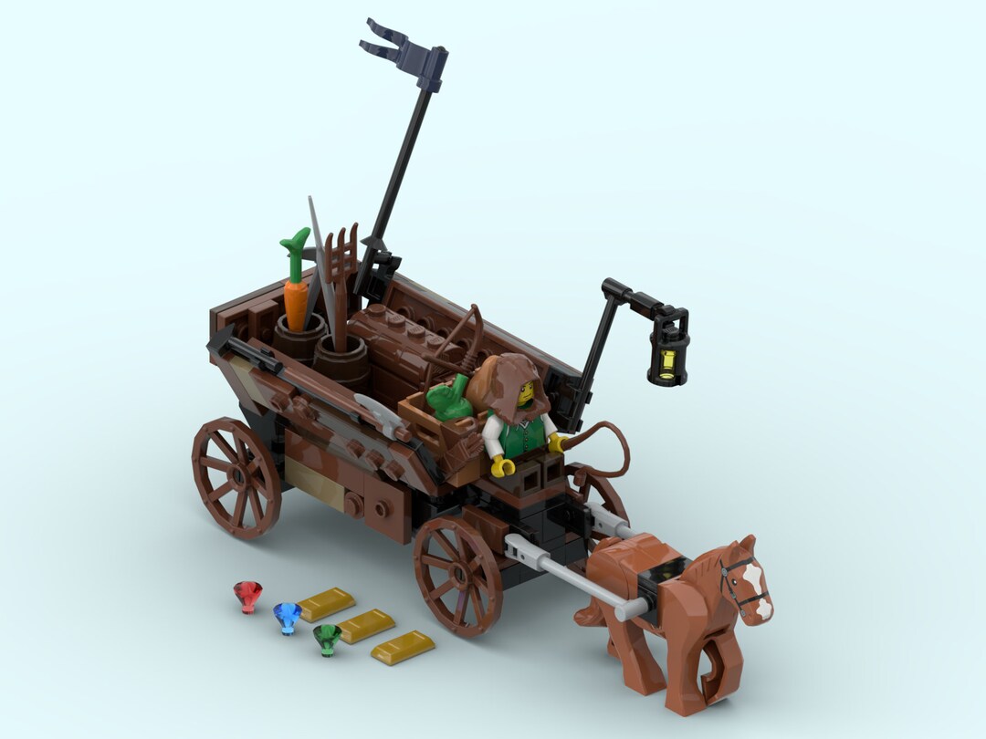 LEGO® Ritter Kutsche MOC Castle/Kingdoms/Mittelalter Passt zu - Etsy Polska