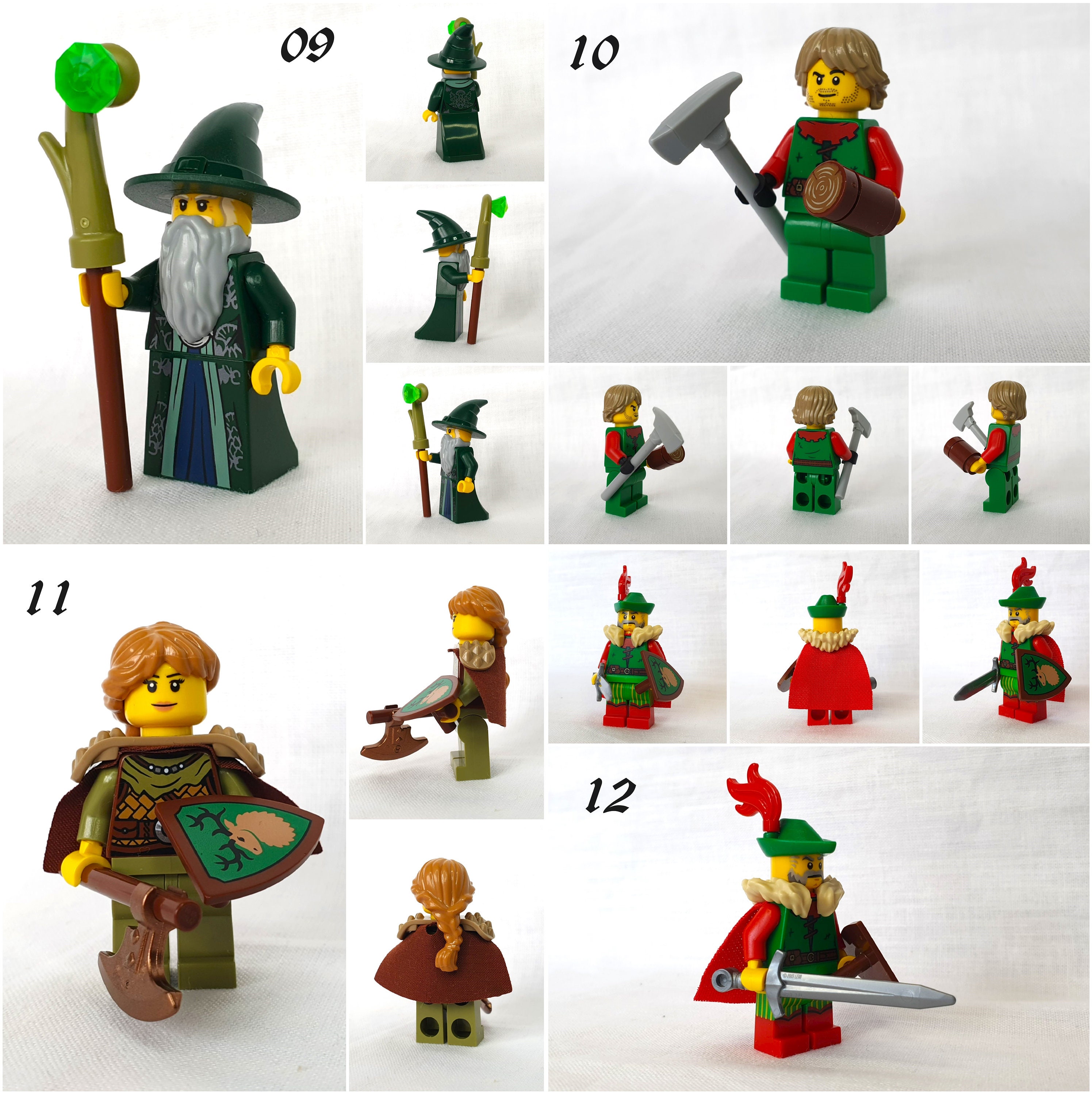 LEGO® Forestmen Minifigures Moc Various Knights and Ranger Minifigures ...