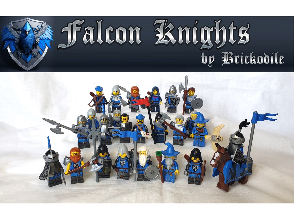 LEGO® Falkenritter Minifiguren Moc - Verschiedene Ritter Und Adel ...