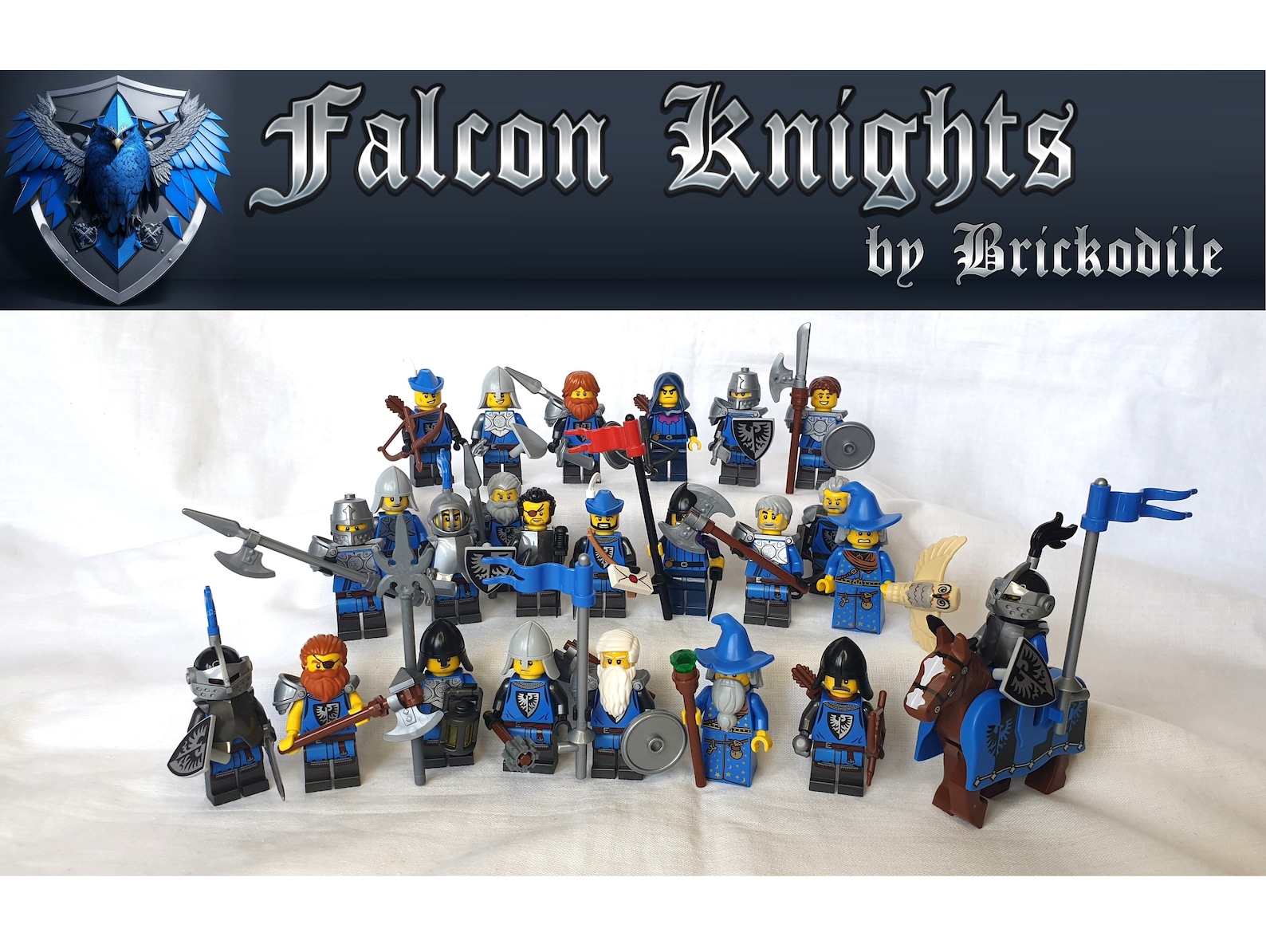 LEGO® Falkenritter Minifiguren Moc - Verschiedene Ritter Und Adel ...