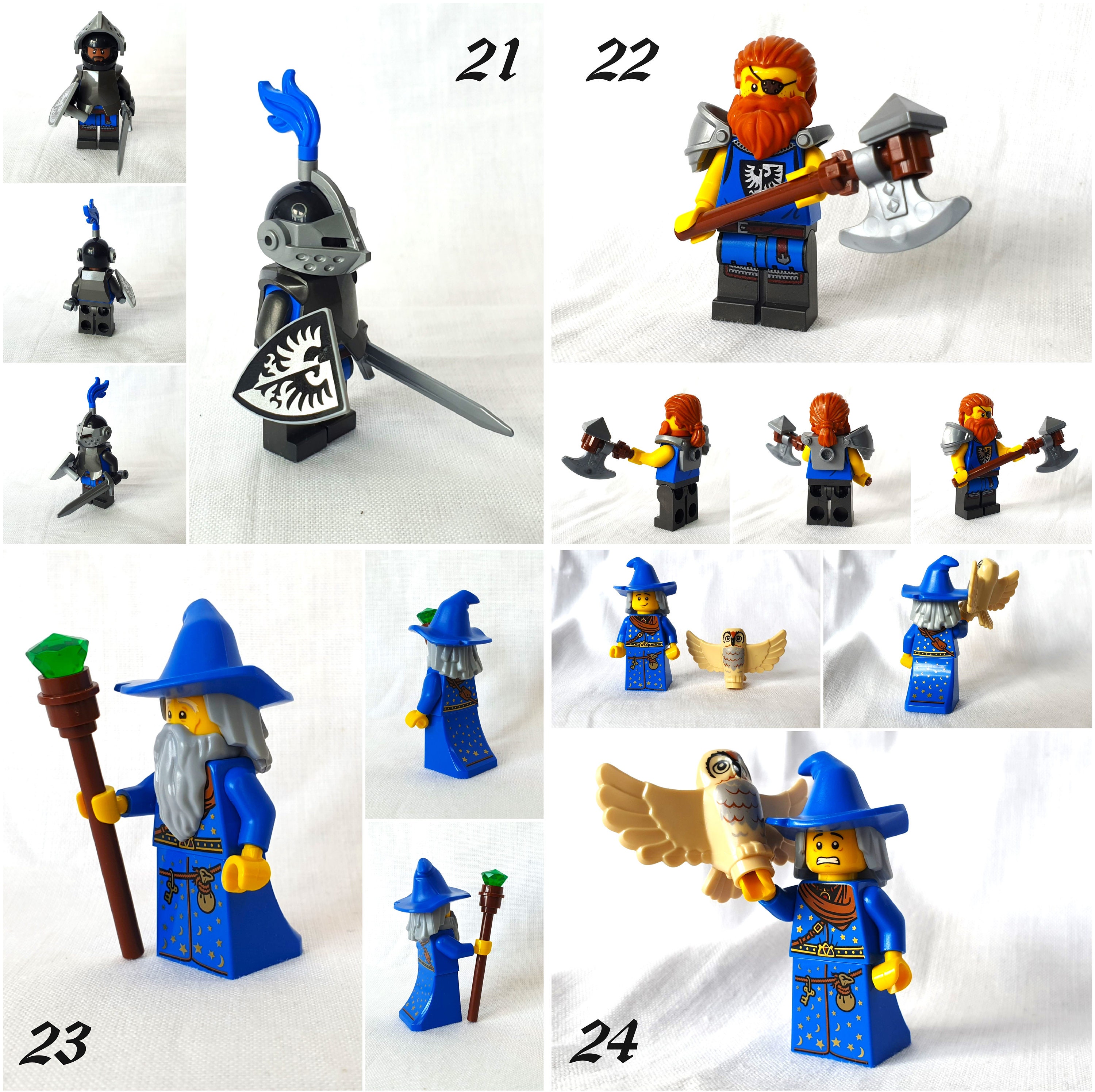 LEGO® Falkenritter Minifiguren Moc - Verschiedene Ritter Und Adel ...
