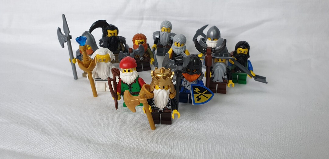 LEGO® Dwarf Minifigures Moc Various Dwarf and Fantasy - Etsy