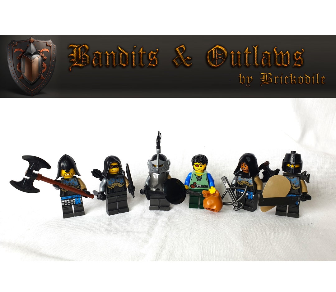 LEGO® Robbers Minifigures Moc - Various Knights and Bandit Minifigures ...