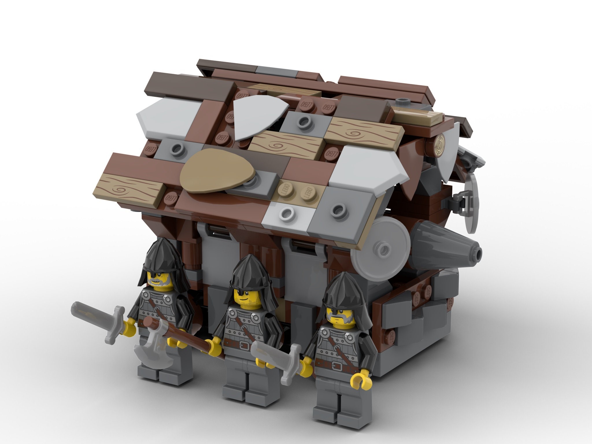 Battering Ram With Knights Made From LEGO® Parts MOC Castle/kingdoms ...