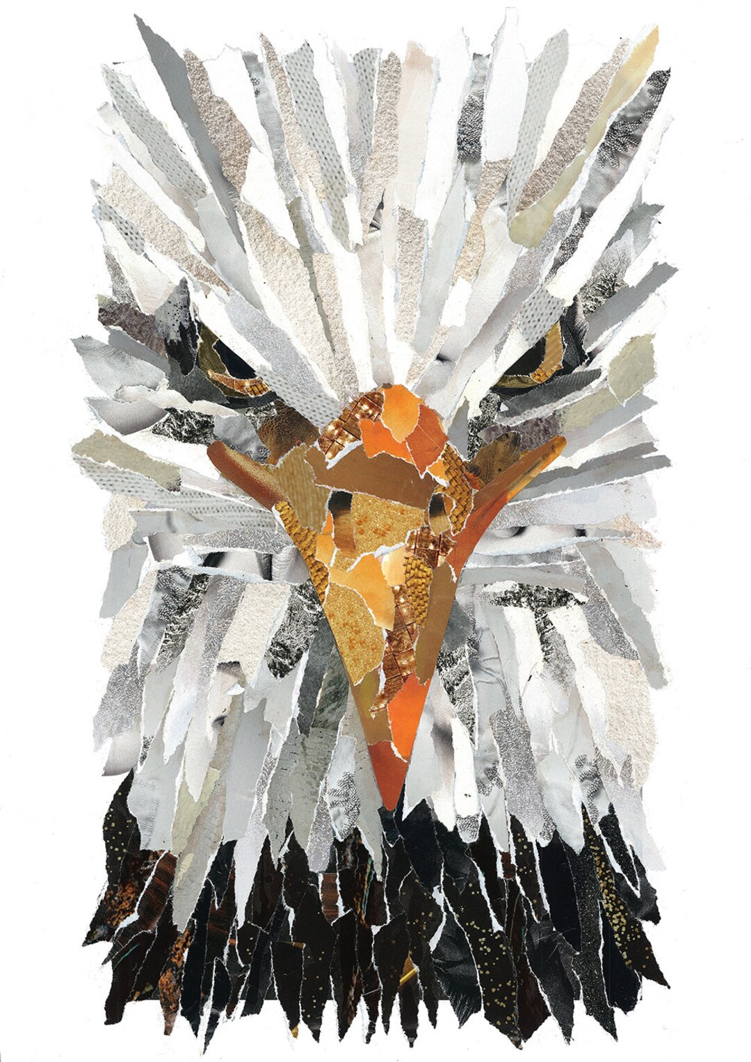 Torn Paper Eagle - Etsy