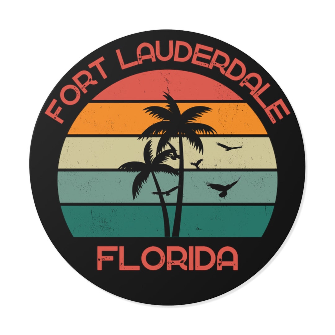 Fort Lauderdale Vinyl Sticker Water Bottle Sticker Hydro Flask Sticker ...