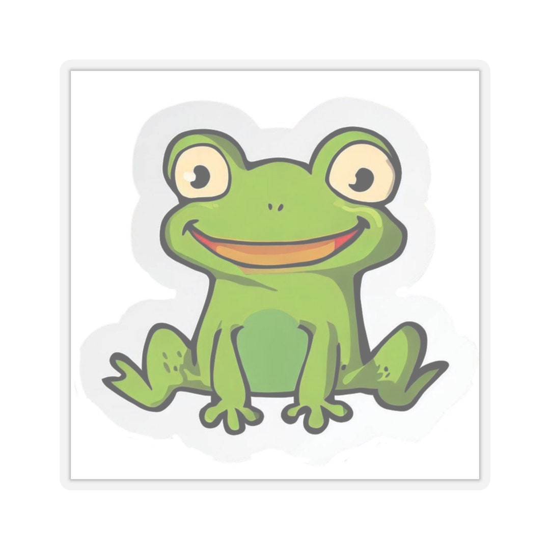 Cartoon Frog Hydro Flask Sticker - Etsy