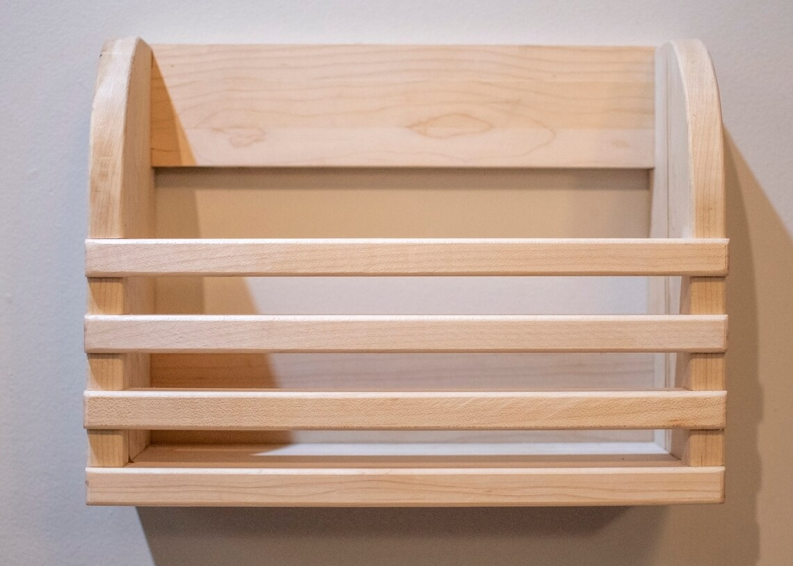 Wooden Wall Mount Storage Bin - Etsy