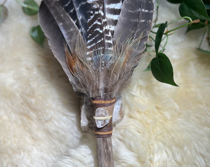 Clear Quartz Smudging Wand - Alter Tool for Cleansing and Clearing ...