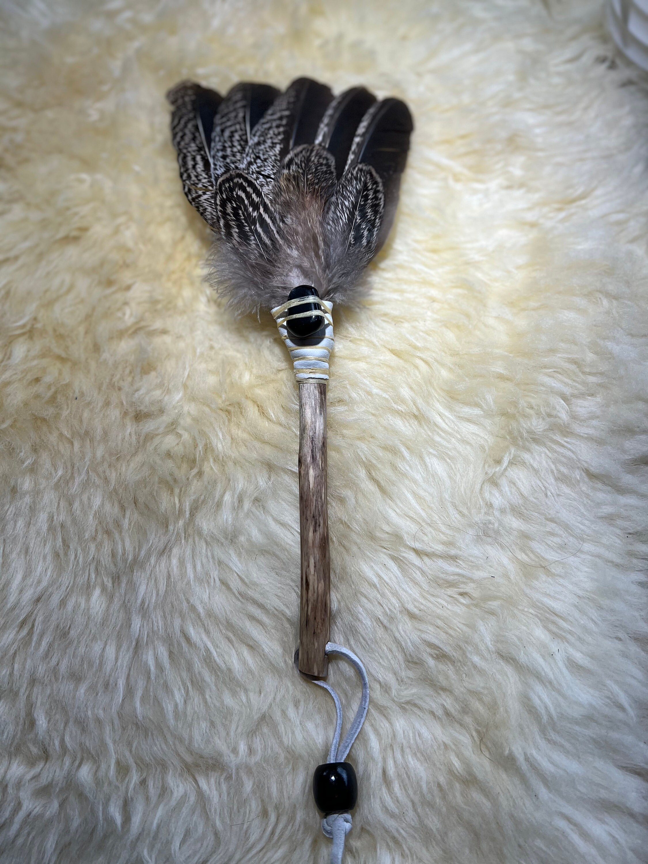 Black Onyx Crystal Smudging Wand Alter Tool for Clearing Energy and ...