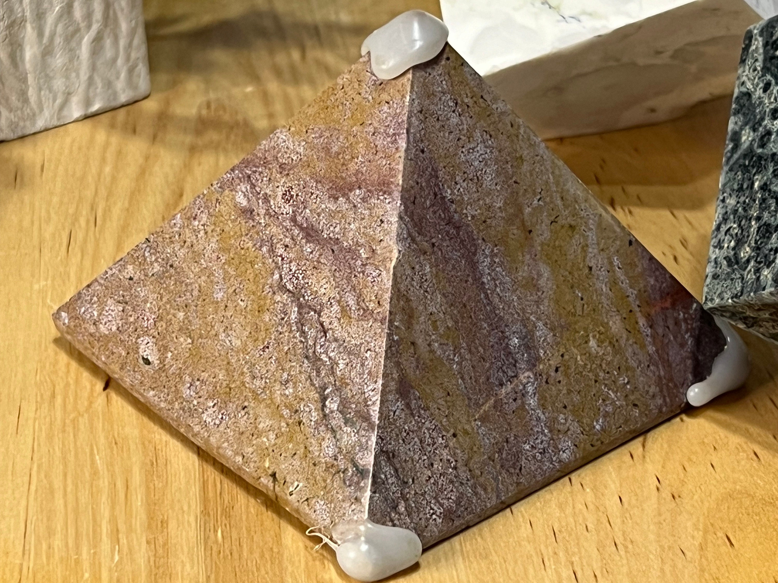 Ocean Jasper Pyramid/cube, Dendrite Cube, Indigo Gabbro Cube BUNDLE ...