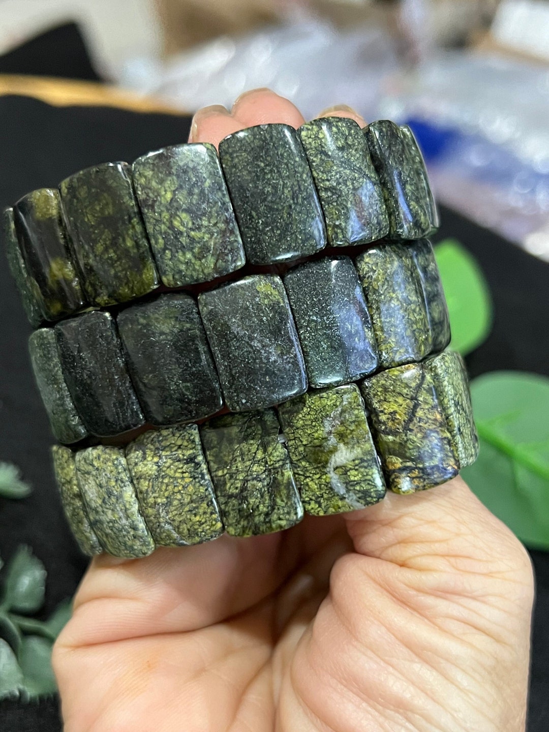 Serpentine Crystal Bangle Stretch Bracelet/crystal Jewelry Gift - Etsy