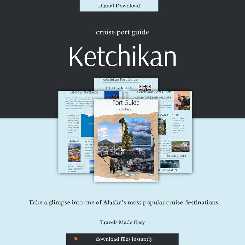 Ketchikan Alaska Cruise Ship Port Guide Digital Download - Etsy