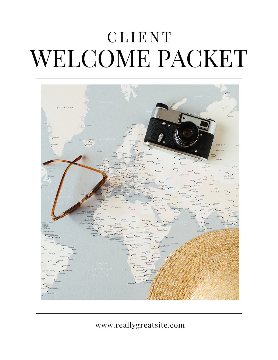 Minimalist Client Packet for Travel Agents, Travel Advisors - Etsy