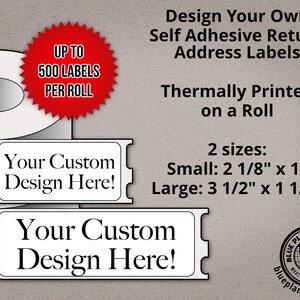 Custom Small Address Labels on Roll: Personalized Thermal Print ...