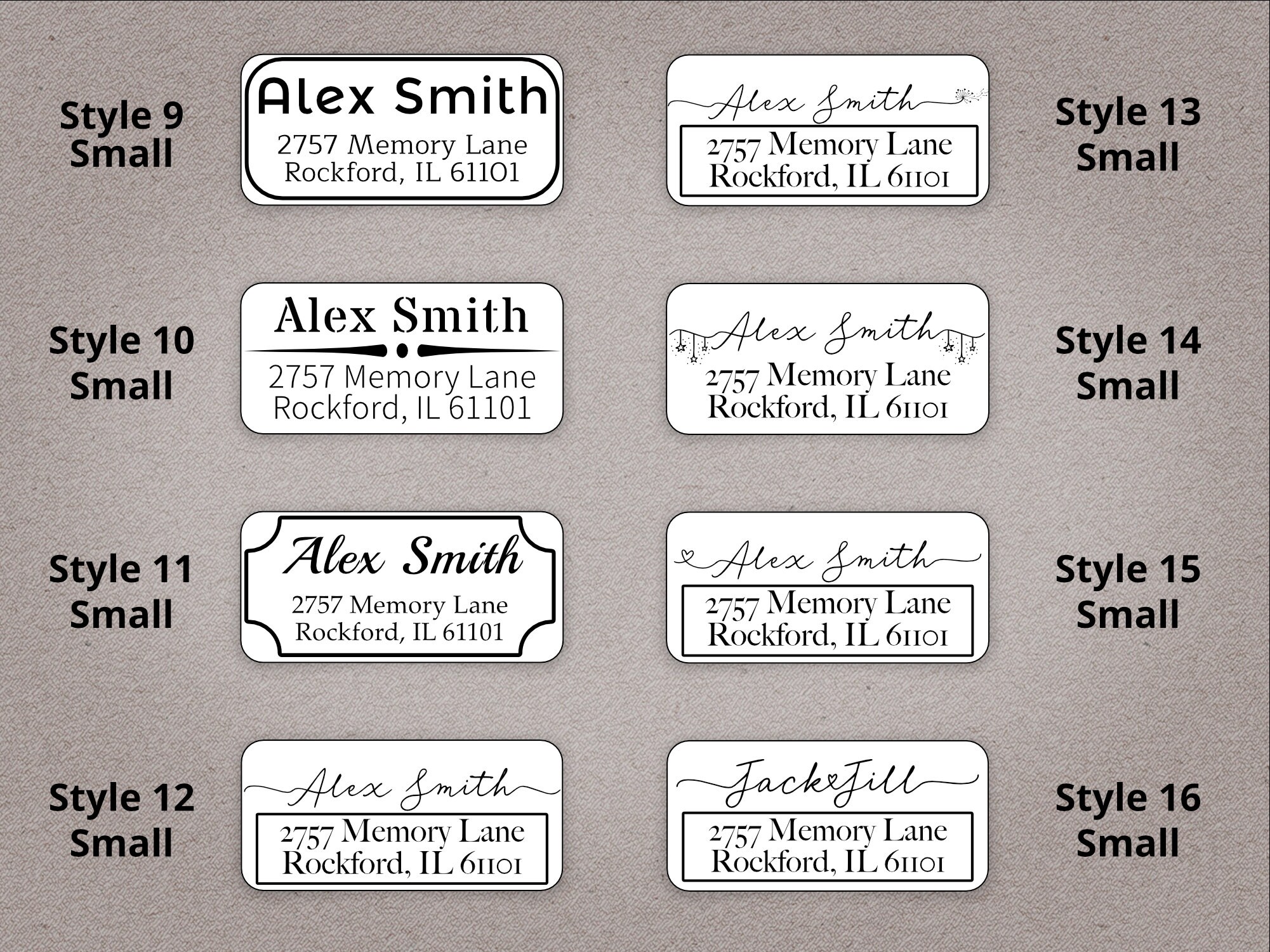 Custom Small Address Labels on Rolls Calligraphy Labels - Etsy
