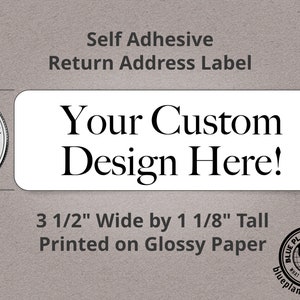 Design Your Own Custom Large Address Labels on Rolls, Personalized ...