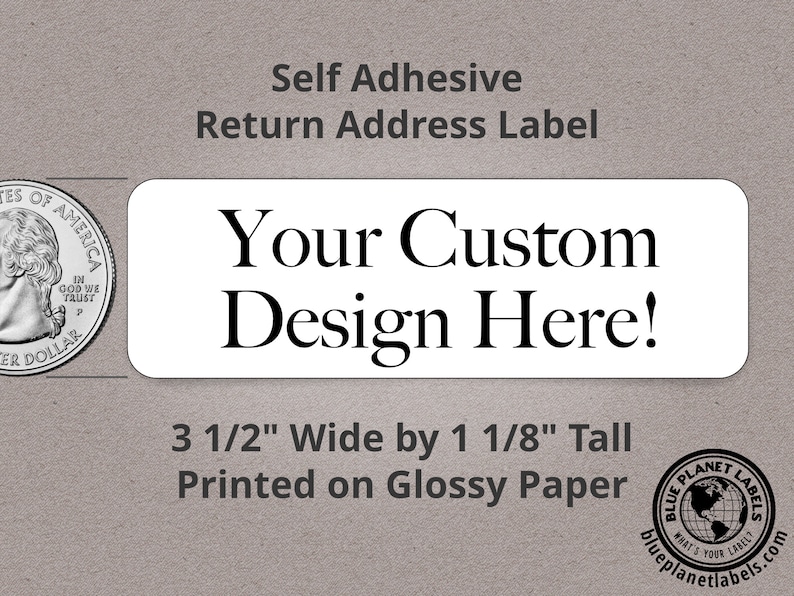 Design Your Own Custom Large Address Labels on Rolls, Personalized ...