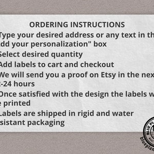 Custom Calligraphy Address Labels: Small Thermal Print Stickers on Roll ...