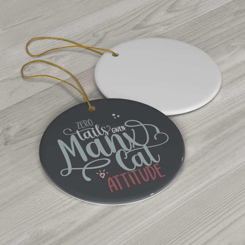 Manx Cat Breed Ceramic Ornament: Perfect Gift for Manx Cat Lover ...