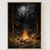 Wilderness Campfire PHYSICAL PRINTED Art Print | Printable Cool Wall ...