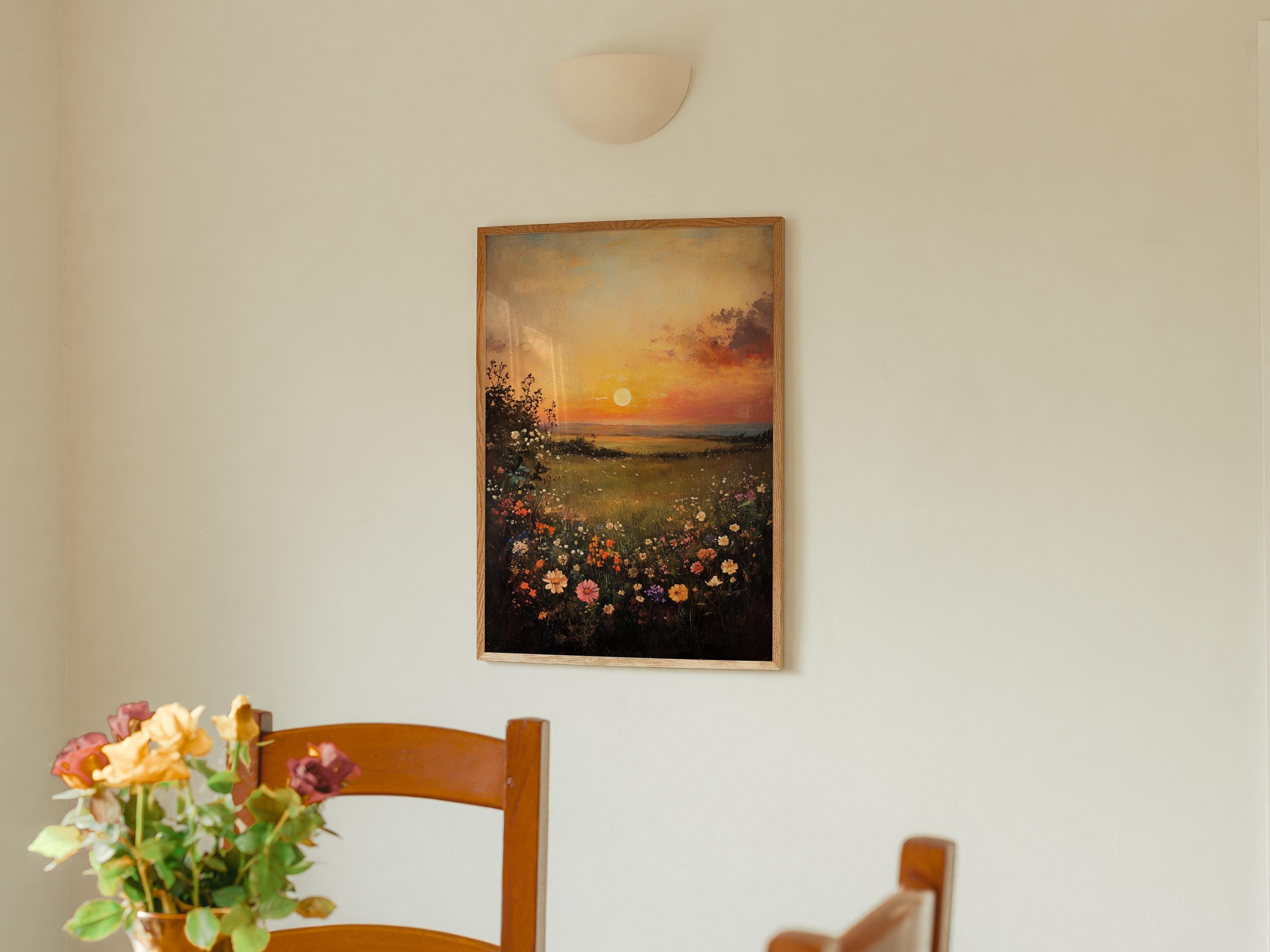 Beautiful Sunset Scene Golden Hour Nature DIGITAL INSTANT Download Art ...