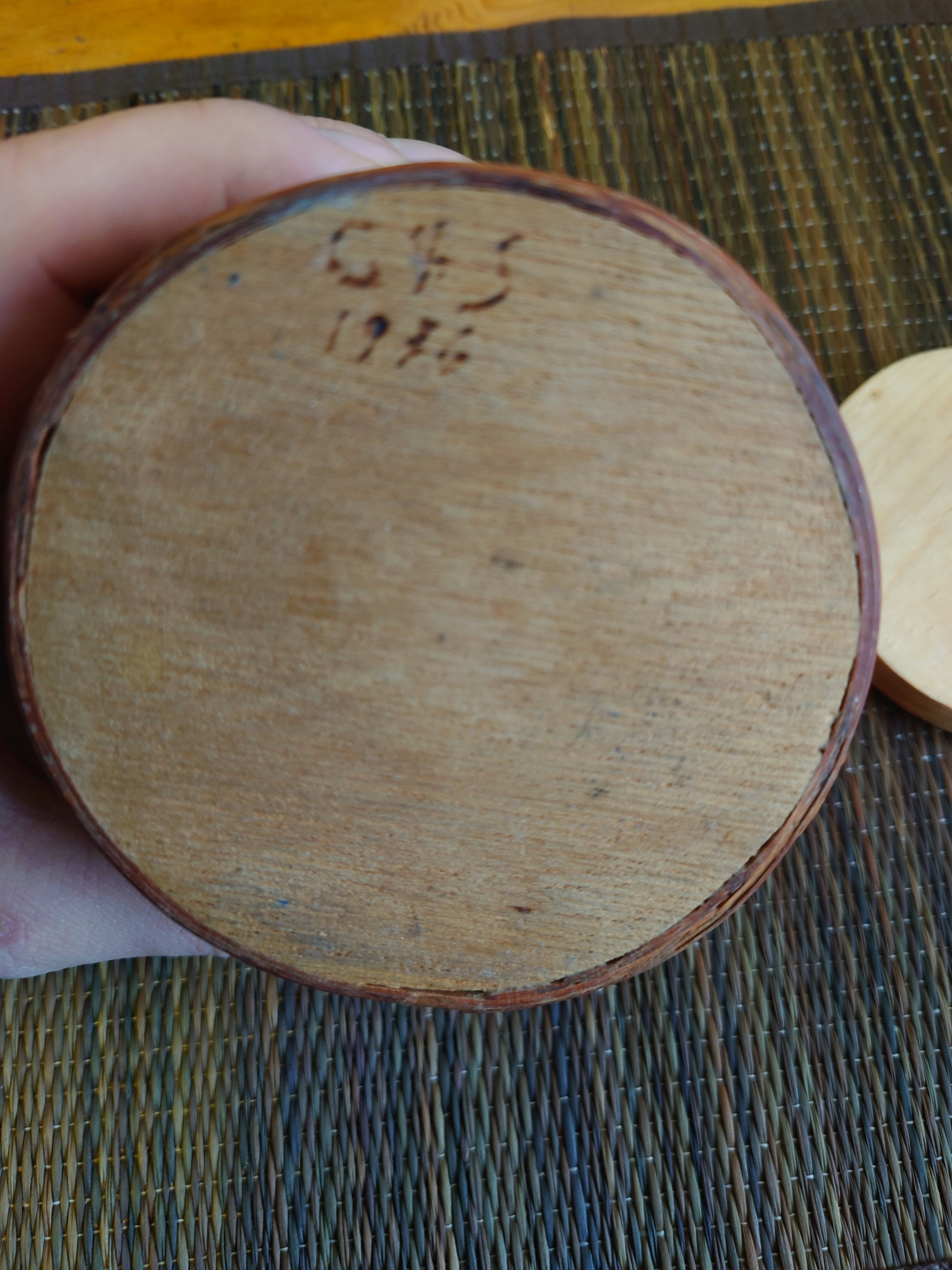 Vintage Birch Bark Container - Etsy