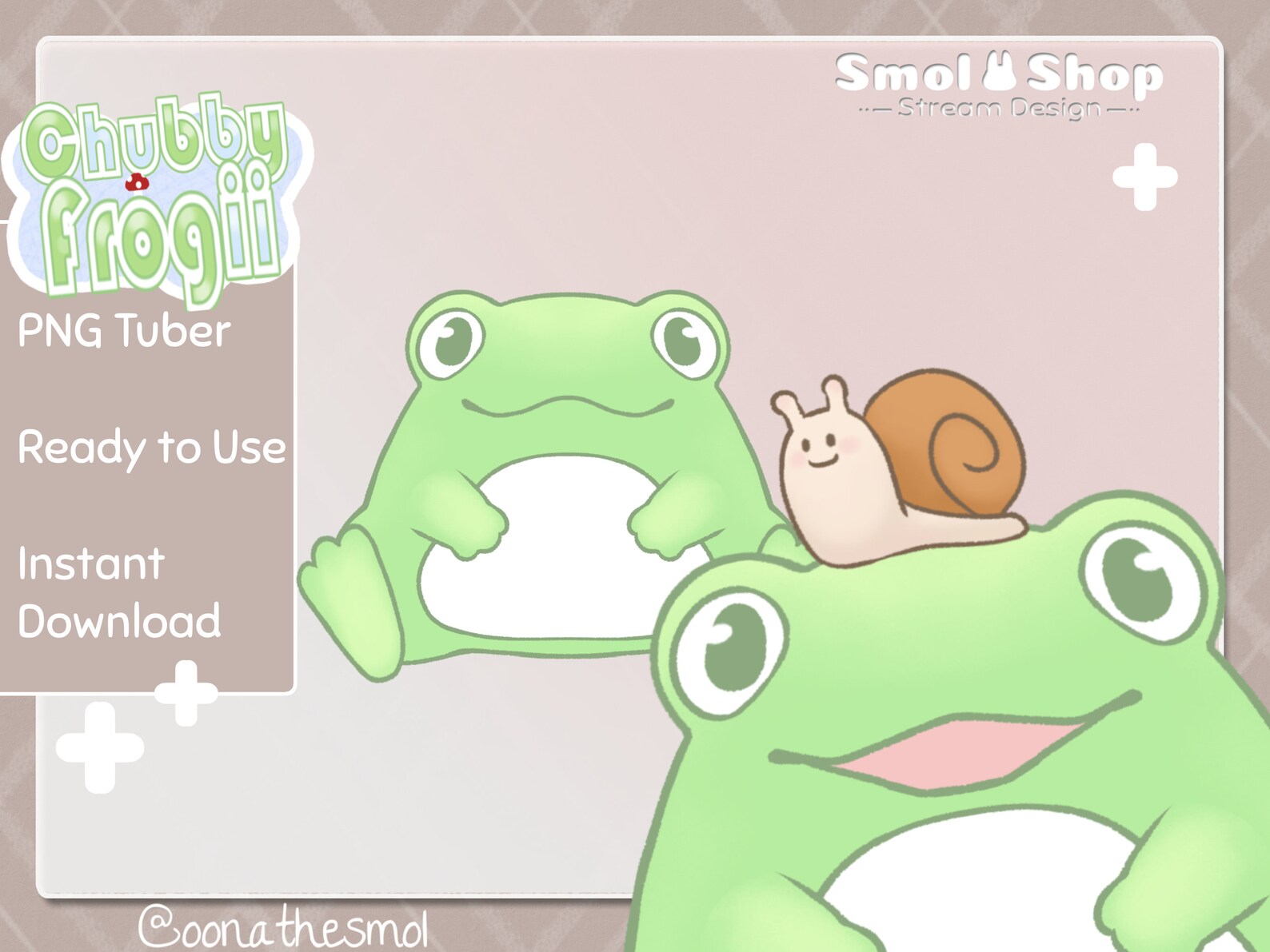 Frogii Pngtuber Vtuber Frog Cute Kawaii Green Frog Streaming - Etsy