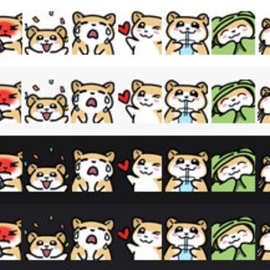 Hamster Emote Set Cute Orange Hamster Twitch Discord - Etsy