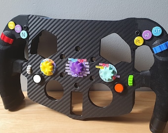 Logitech G29 G923 Mercedes F1 Steering Wheel Mod Addon With LED RPM ...