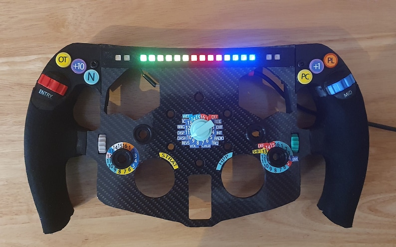 Logitech G29 G923 Mercedes F1 Steering Wheel Mod Addon With LED RPM ...